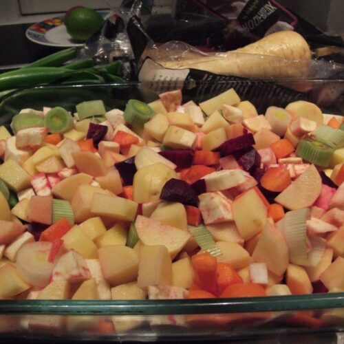 Ovnbagte rodfrugter med marinade - gulerødder, pastinak, porre, - Min ...