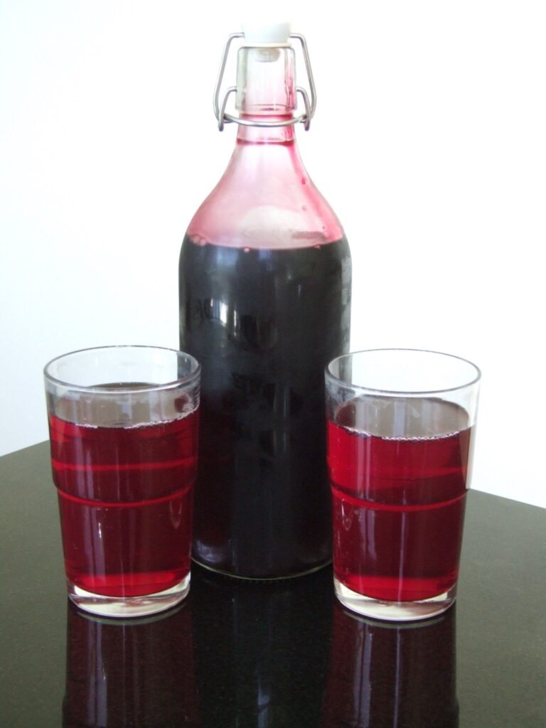 Blandet saft lavet på saftkoger - Solbær, jordbær og kirsebær Min ...