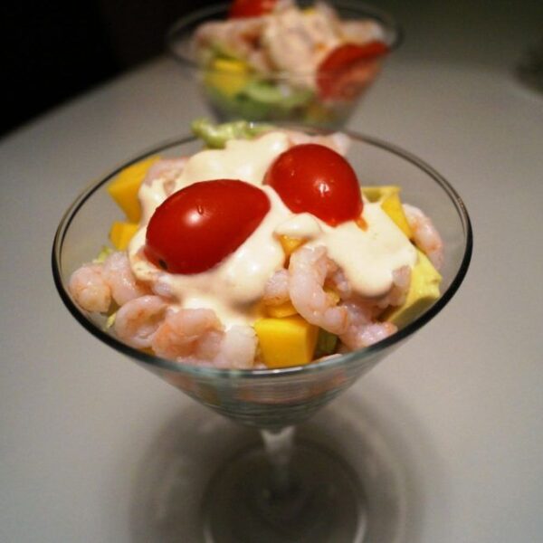 Rejecocktail med mango - Moderne rejecocktail opskrift - Min Madopskrift